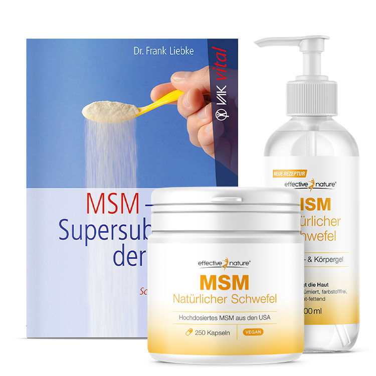 MSM im Sparpaket - Kapseln, Gel und Gratis-Buch | myFairtrade